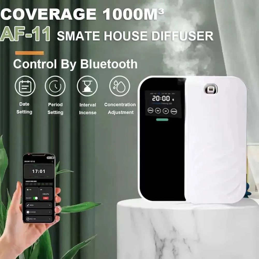 Bluetooth Essential Oil Scent Room Diffuser Electric 1000m Wall Mounted ...