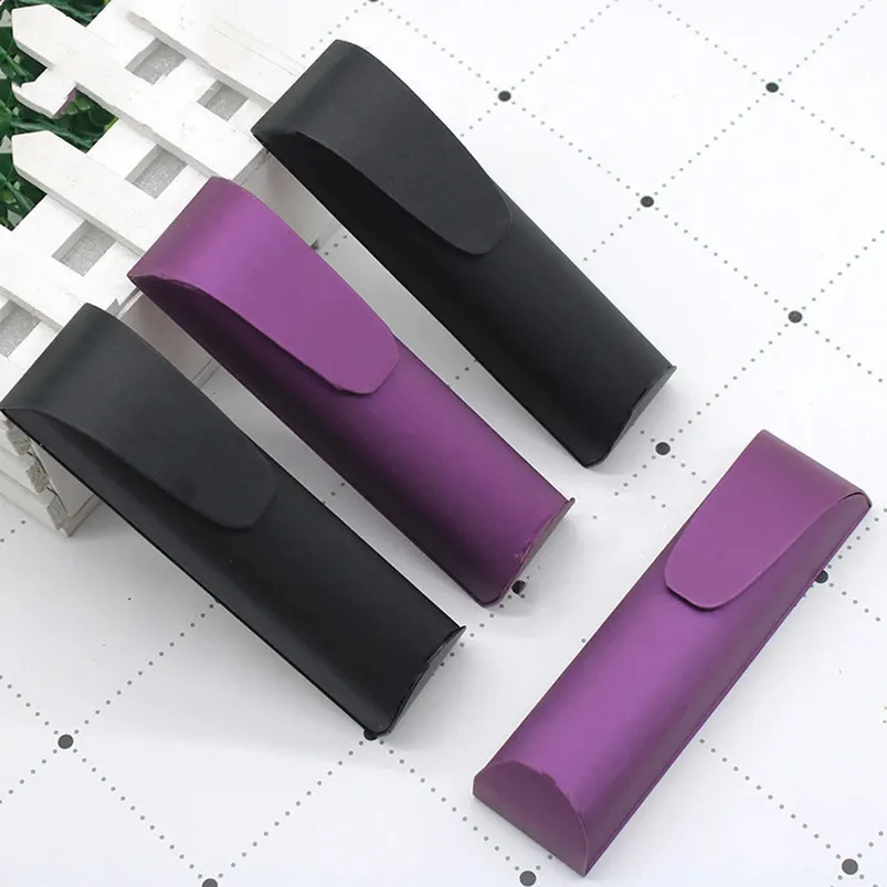 Purple Clamshell Glasses Case Small Reading Glasses Storage With Pen ...