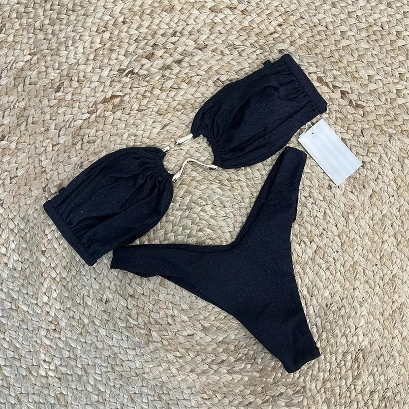 Push Up Bikini Set Bandeau Brazilian Swimsuit, Sexy Women's Bathing ...
