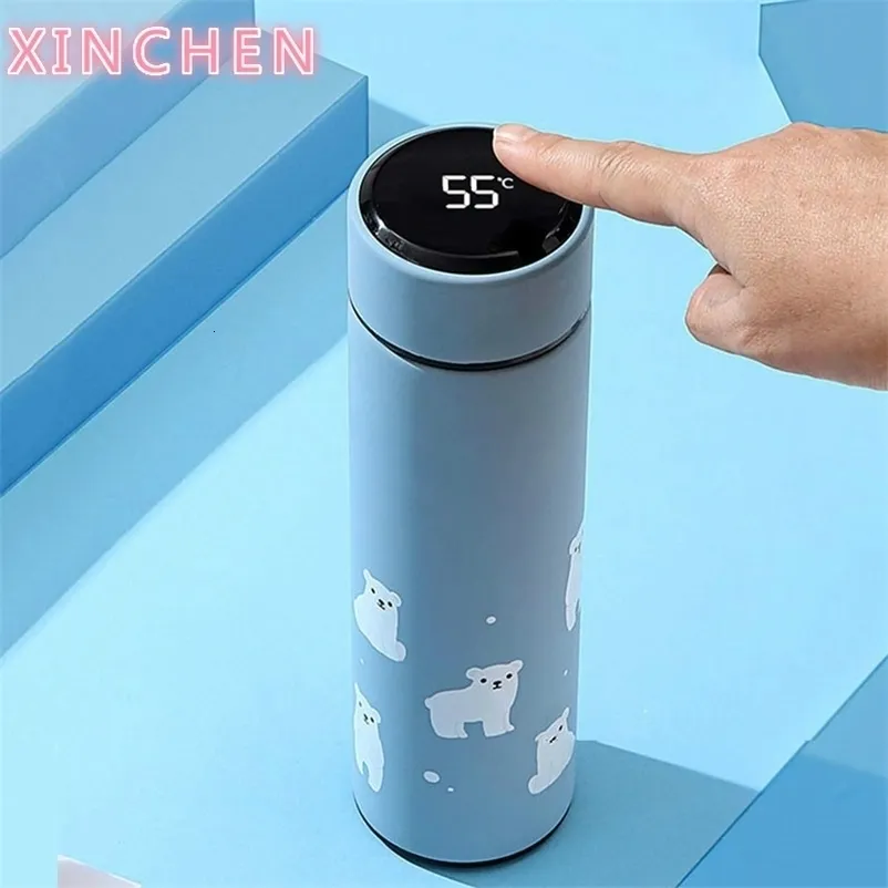 XINCHEN 450ML Stainless Steel Smart Thermos Flask With Temperature LED ...