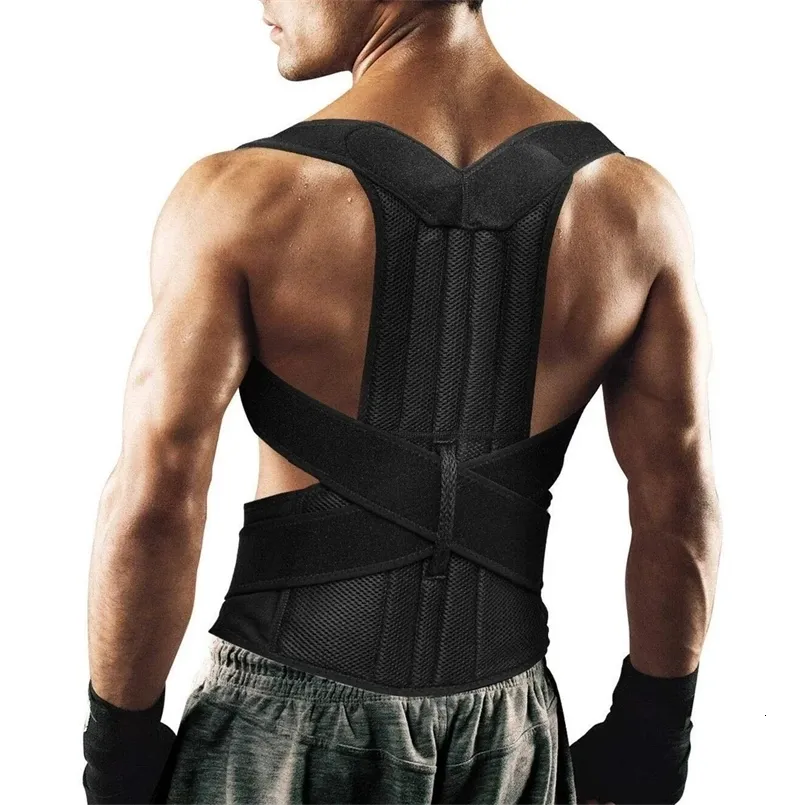 Back Brace Posture Corrector Belt for Women and Men, Adjustable Lumbar ...
