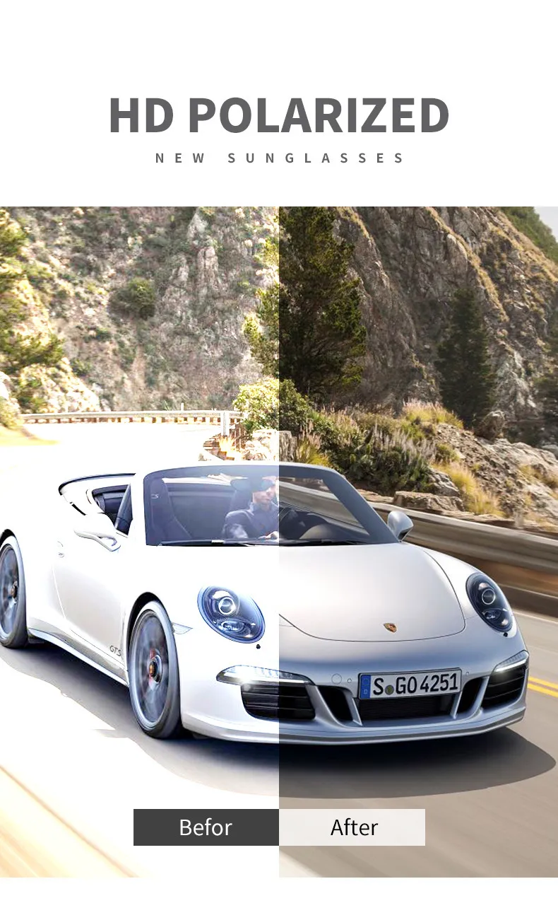 Designer luxury PC frame sunglasses for men with UV400 mixed color ...