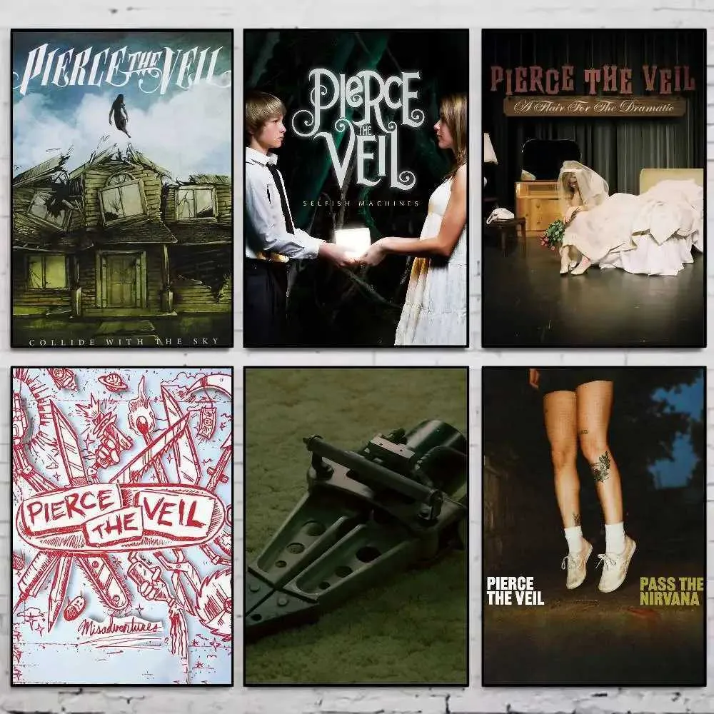 Singer PPierce VVeil Collide With Sky 80s Movie Posters Self Adhesive ...