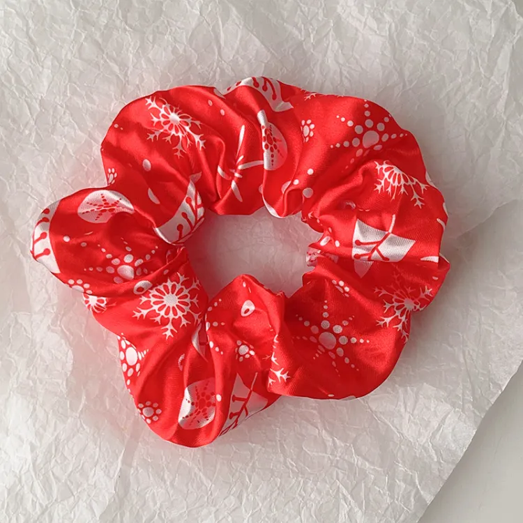 Christmas Hair Ties Elastic Scrunchies for Women, Ponytail Holders ...