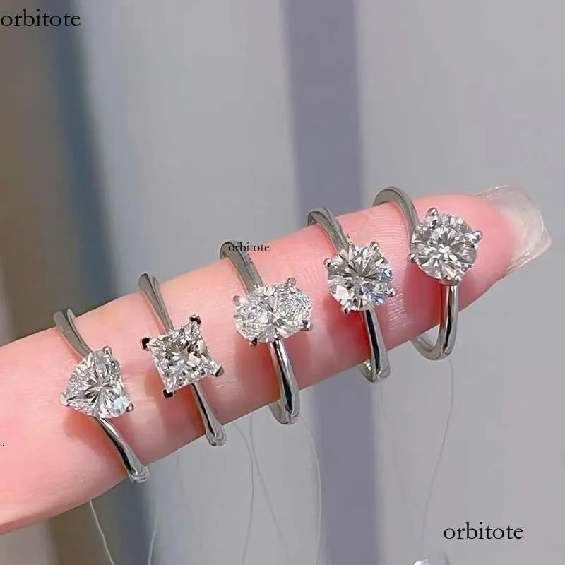 Custom Sier 14K Gold Lab Grown Dia/Moissanite Rings Fashion Solitaire ...
