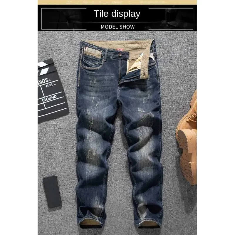 W250925 Denim Jeans For Men Heavyweight Slim Fit... From Tommy_hermes ...