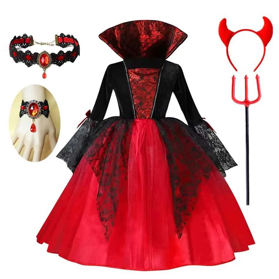 Girls' Gothic Vampire Masquerade Dress For Halloween... From Innovation ...