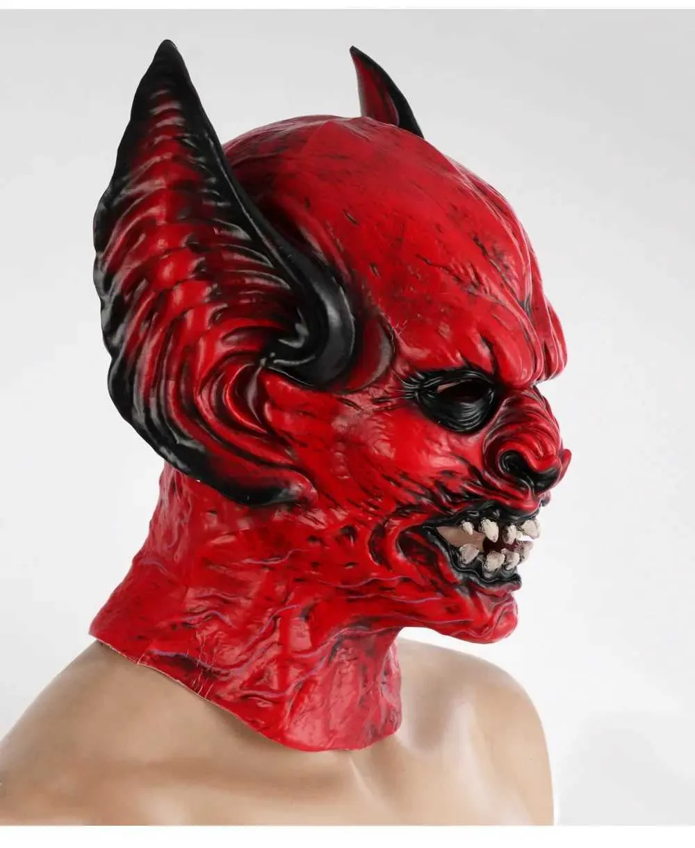 Cosplay Halloween Horror Red Bat Roleplaying Mask Adult Theme Party ...
