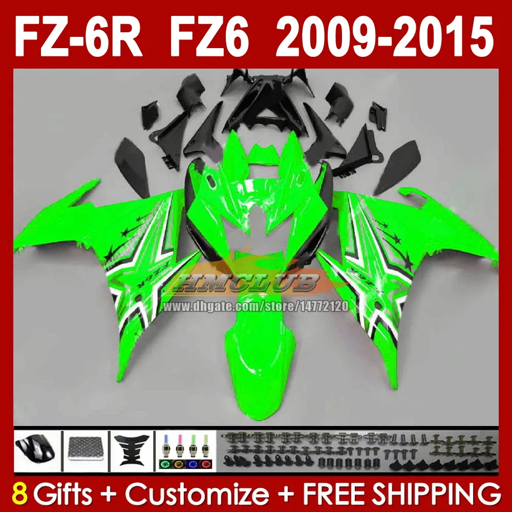 OEM Glossy Green 280z Body Kit For YAMAHA FZ6 FZX 6R FZZ6N 2009 2015 ...