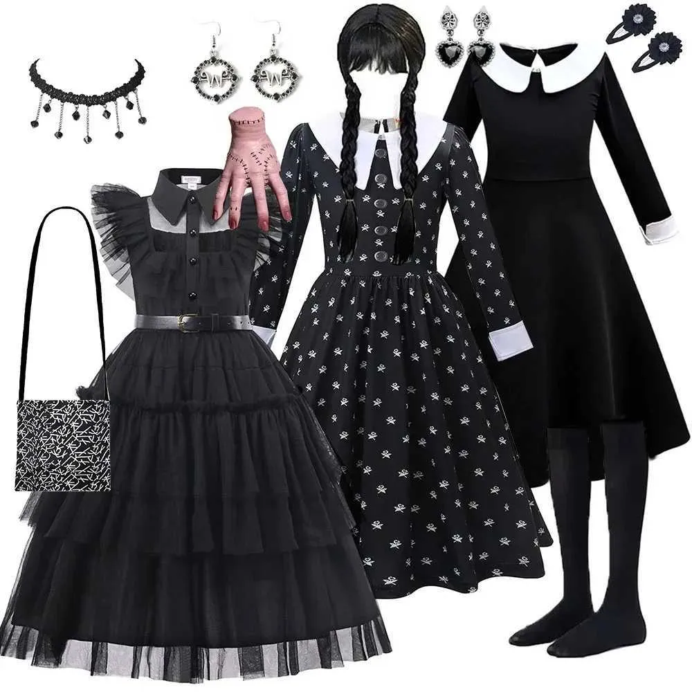 Wednesdy Black Mesh Gothic Dress For Girls Fluffy... From Innovation ...