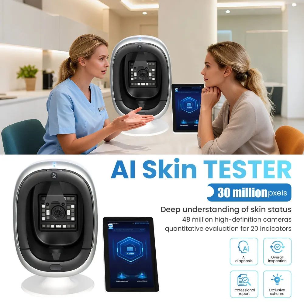 3D AI Dermatology Equipment Portable Handheld Skin Scanner And Analyzer ...