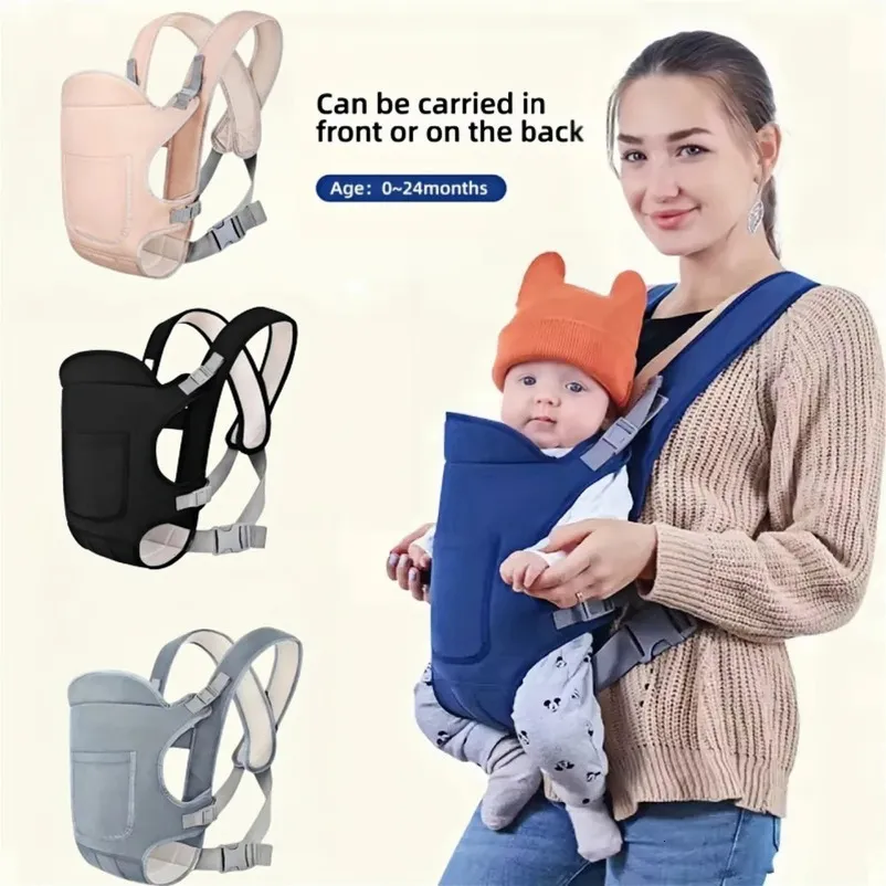 4 In 1 Ergonomic Baby Baby Backpack With Breathable Wrap, Hipseat, And ...