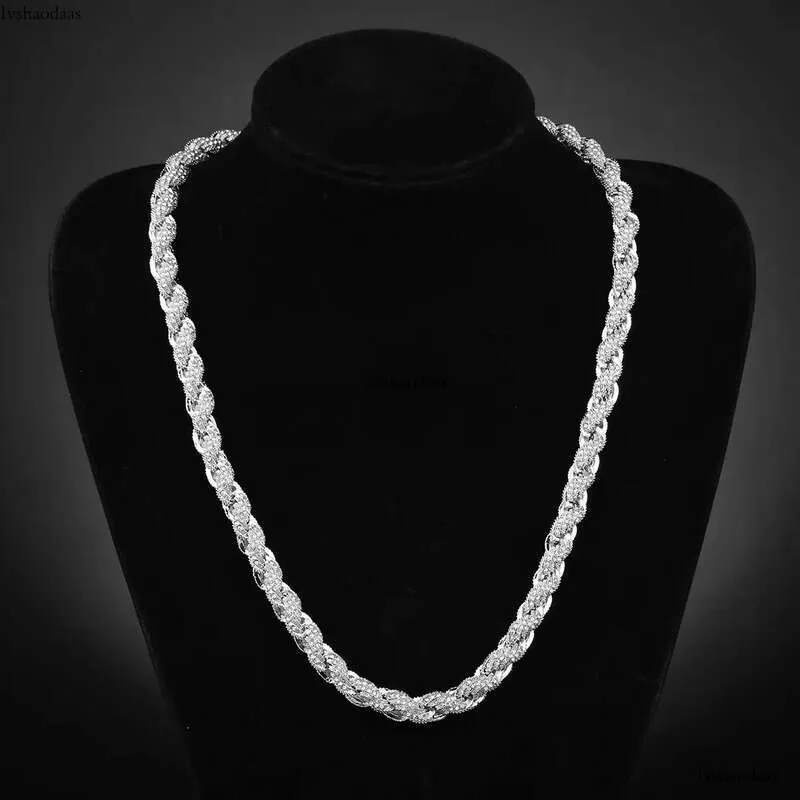 Durable Sterling Silver Diamond-Accented Pendant Chain - Bold Metallic ...