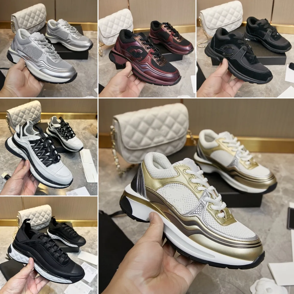 Bulk Designer Vintage Suede Platform Sneakers Women For... From Brand ...