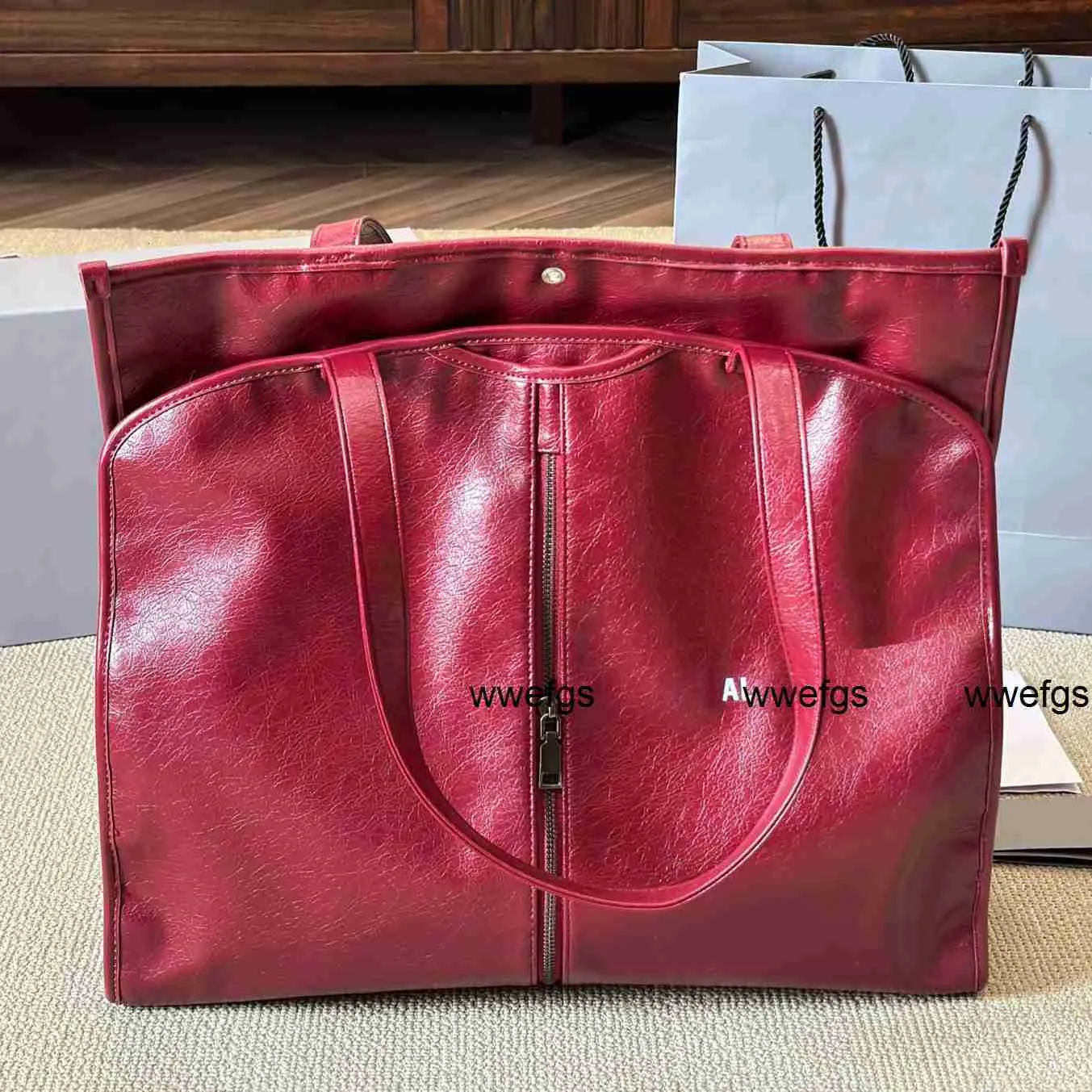 Luxury Women's Designer Soft Leather Tote With Large Capacity And Dust ...