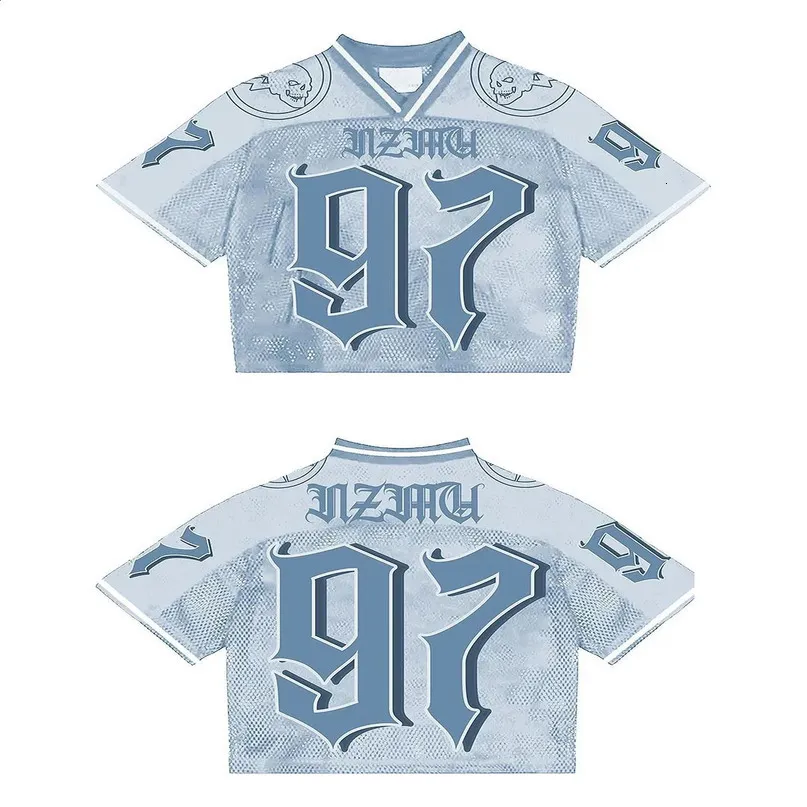 Y2K Fashion Street Retro Hip Hop Baseball Sportswear Couple Short ...