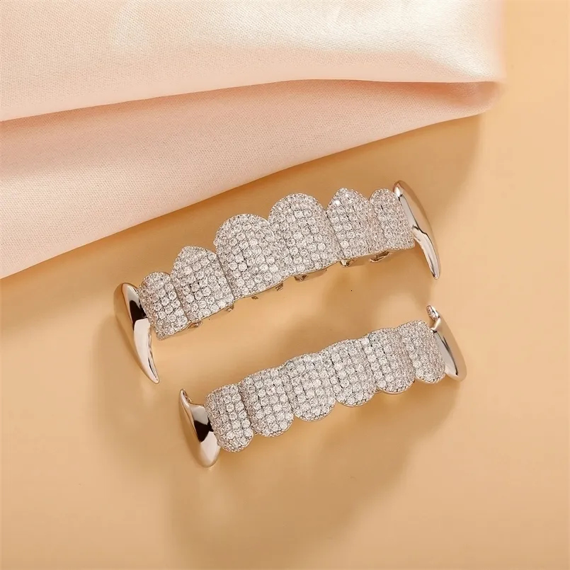 JINAO Full Iced Out 8Teeth HIP HOP Square Vampires... From Lang05, $9. ...