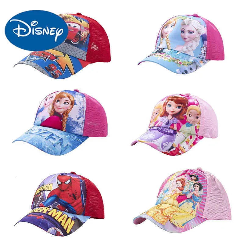 Disney Princess Elsa Snow White Children's Stitch Hat Cartoon Sunshade ...