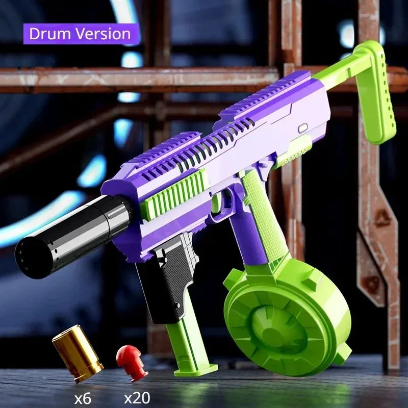 2024 M1911 Carbine Toy Gun: Soft Bullet, Dual Modes, Automatic Shell ...