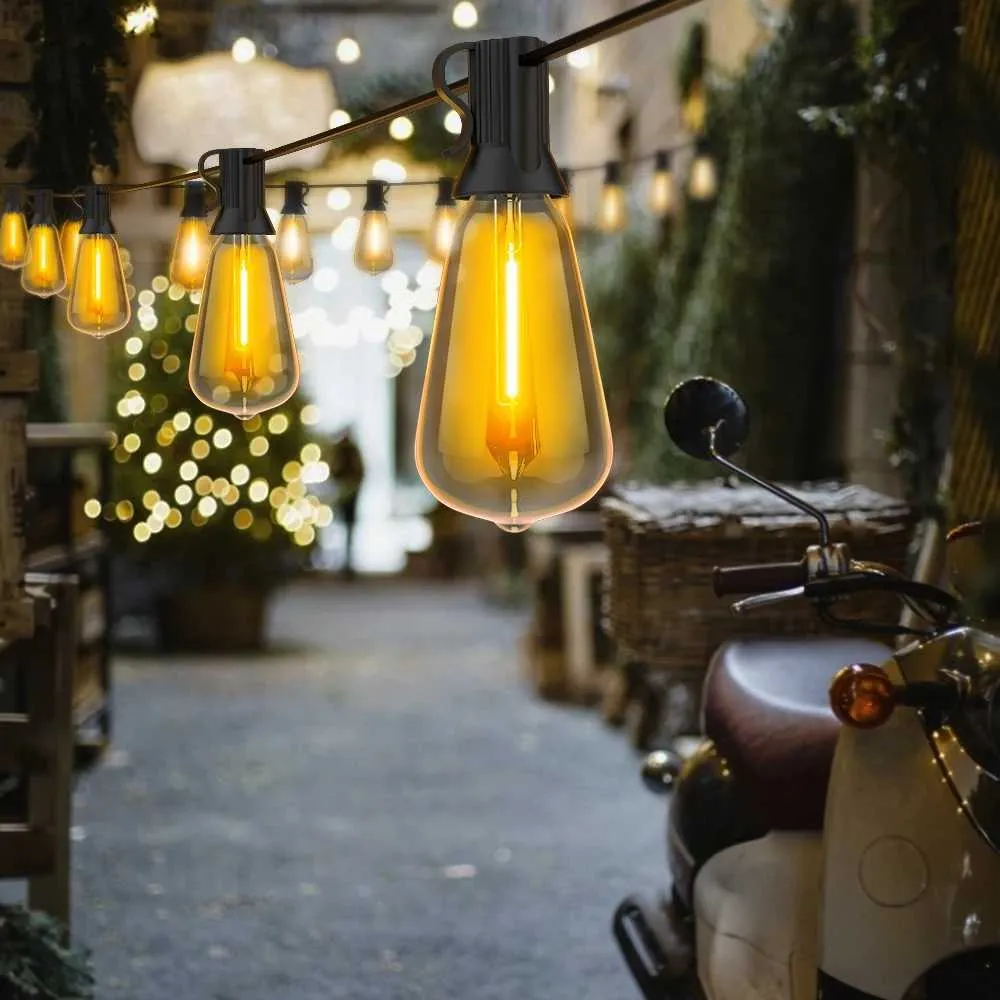 Outdoor String Light ST38 LED Shatterproof Patio String Light ...