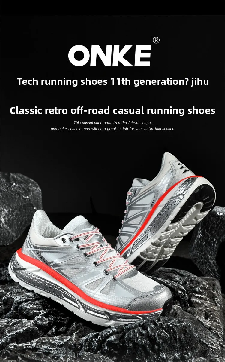 ONKE Unisex Breathable Mesh Lace-Up Skateboarding Shoes with Rubber ...