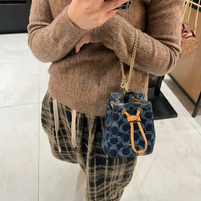 Designer Drawstring Mini Bucket Bags For Women ... From Kanye2025, $69. ...