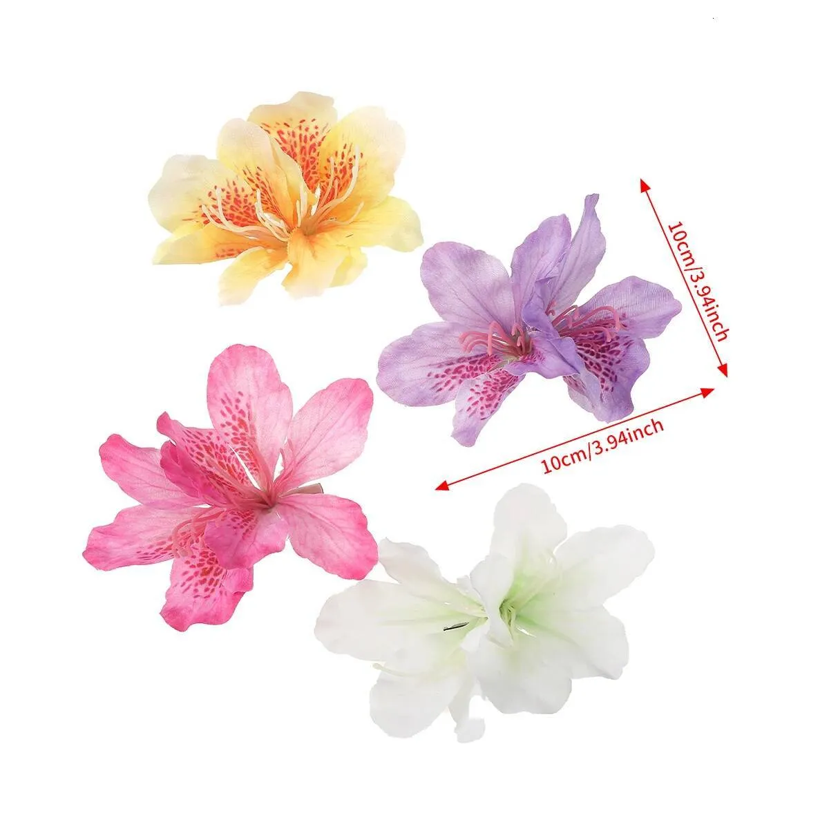 Awaytr Bohemia Small Hawaii Bridal Flowers Hair Clips Hairpins Barrette ...
