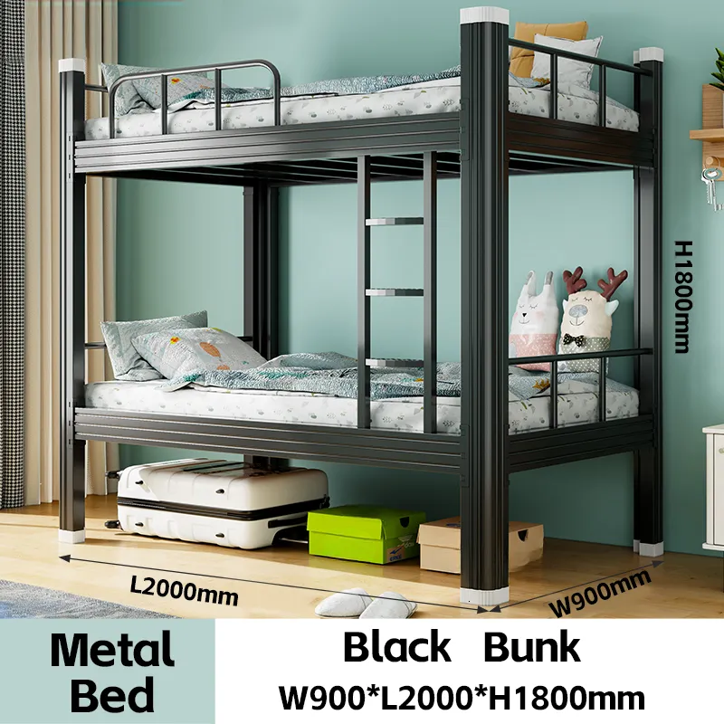 Original Factory Bunk Metal Frame Adult Loft Steel Dormitory 2-Layer ...