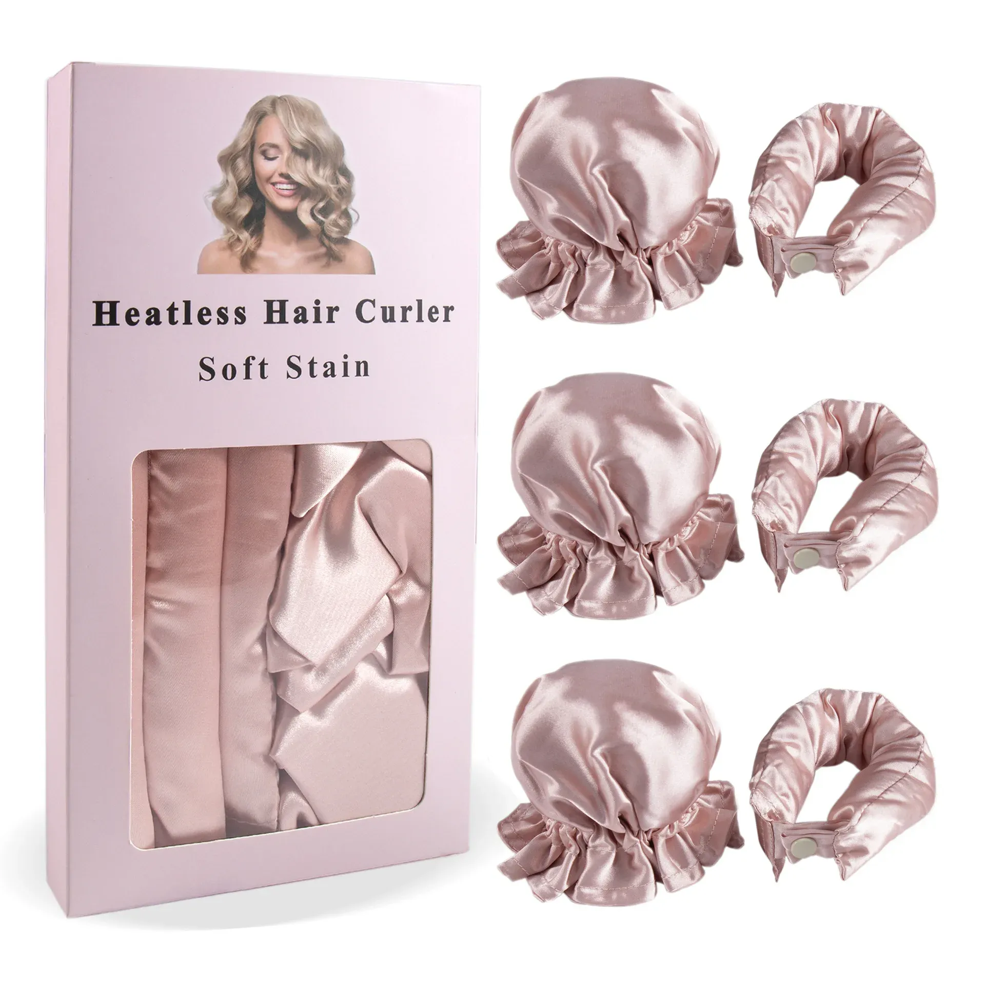 Satin Heatless Silk Hair Curler Heatless Set... From ...