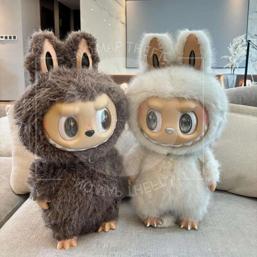 Labubu ZIMOMO Leader LABUBU Angel Vinyl Labyrinths Plush Doll 58cm Big ...