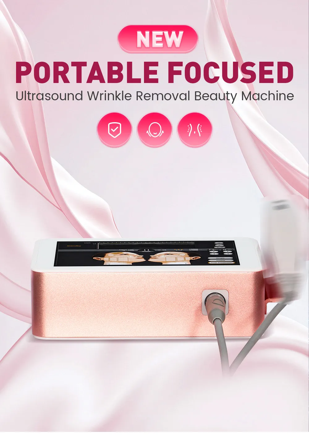 7D HIFU Focused Ultrasound Beauty Device for Anti-Aging, Wrinkle ...