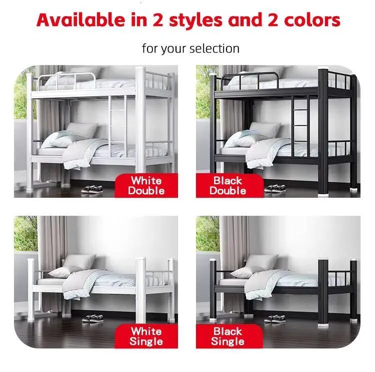 Original Factory Bunk Metal Frame Adult Loft Steel Dormitory 2-Layer ...