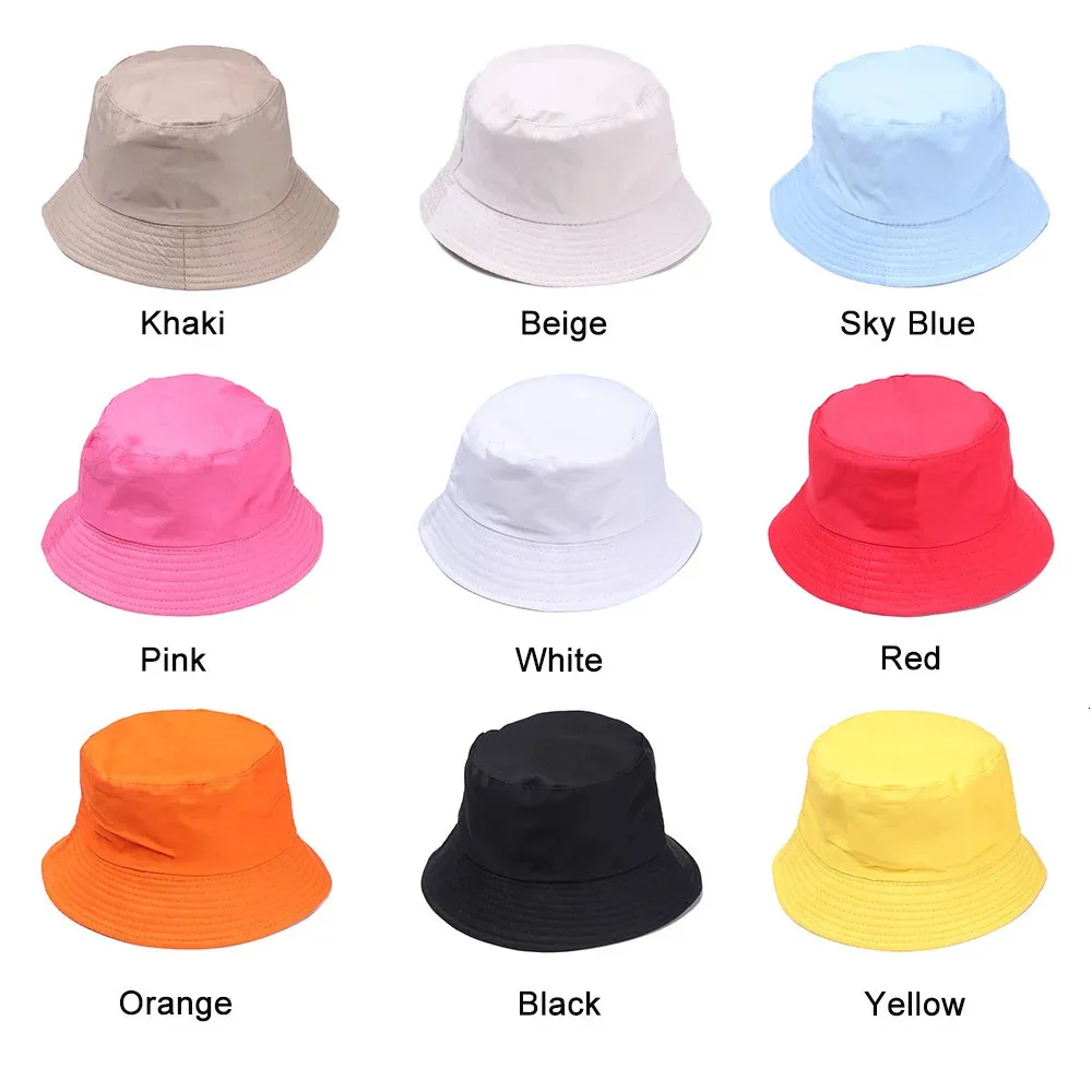 Summer Foldable Bucket Hat Unisex Outdoor Sunscreen Cotton Fishing ...