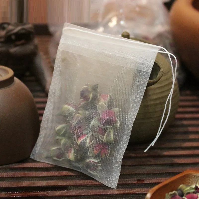 6*7cm Disposable Tea Bags Empty Tea Bags Tools Fine Nylon Mesh Strain ...