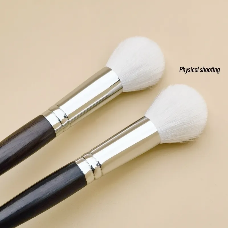 Blush Makeup Brush - Luxury Ebony Wood, Round, Soft Natural Goat Hair ...