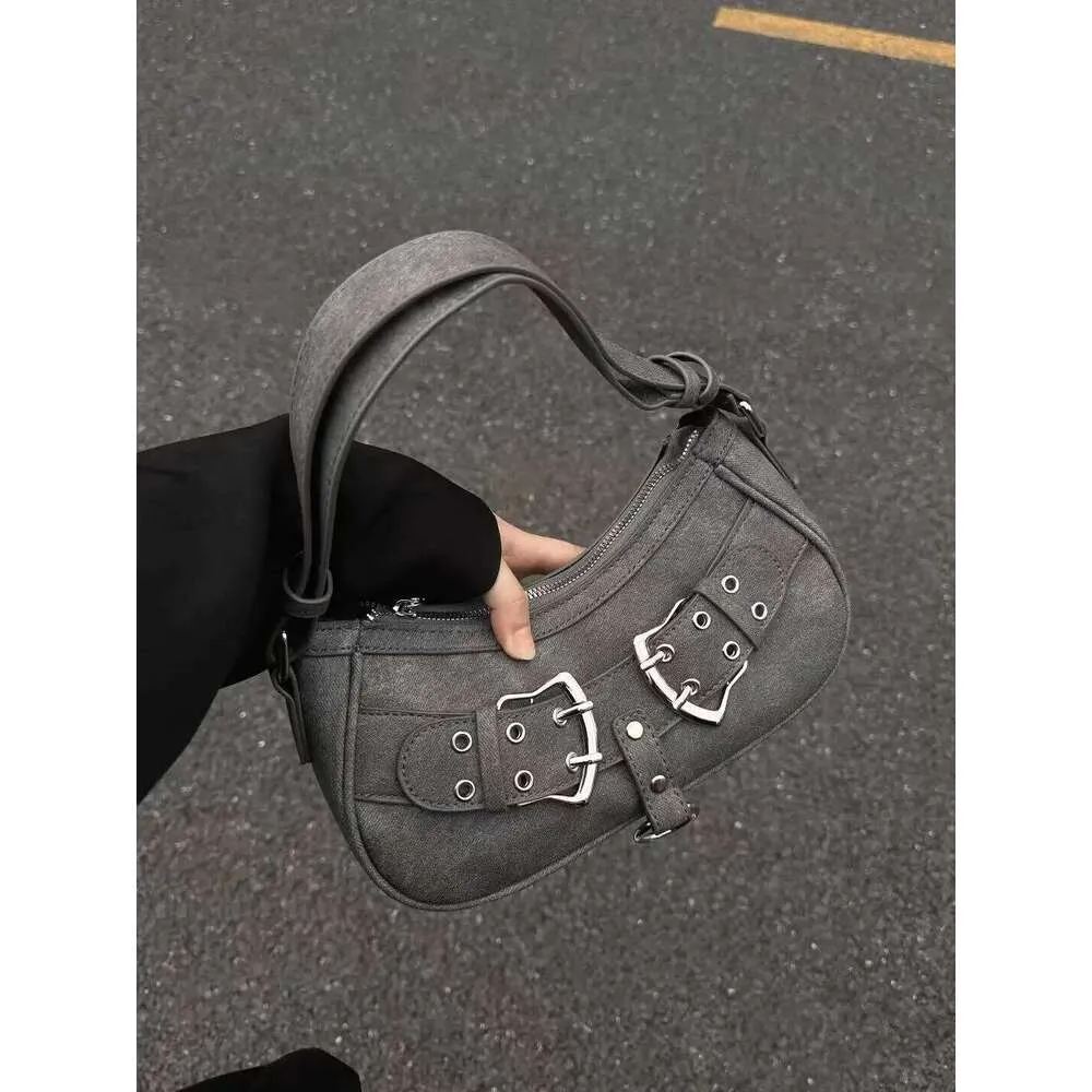 Sweet Cool Denim Grey Shoulder Bag: Y2k Grunge Hot Girls Casual Handbag ...