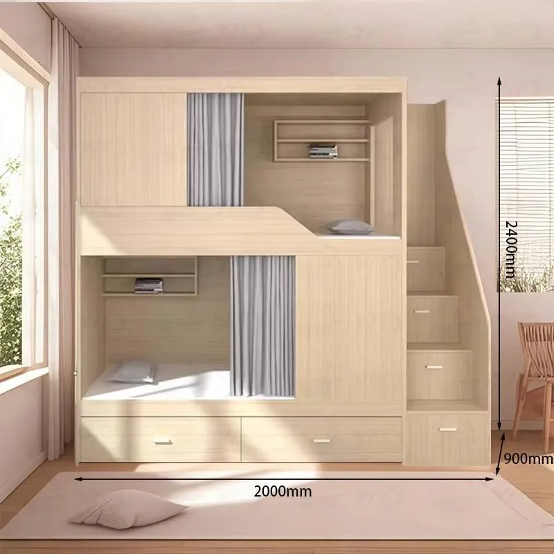 High-End Sturdy Metal Double-Layer Capsule Bunk Bed for Schools and ...