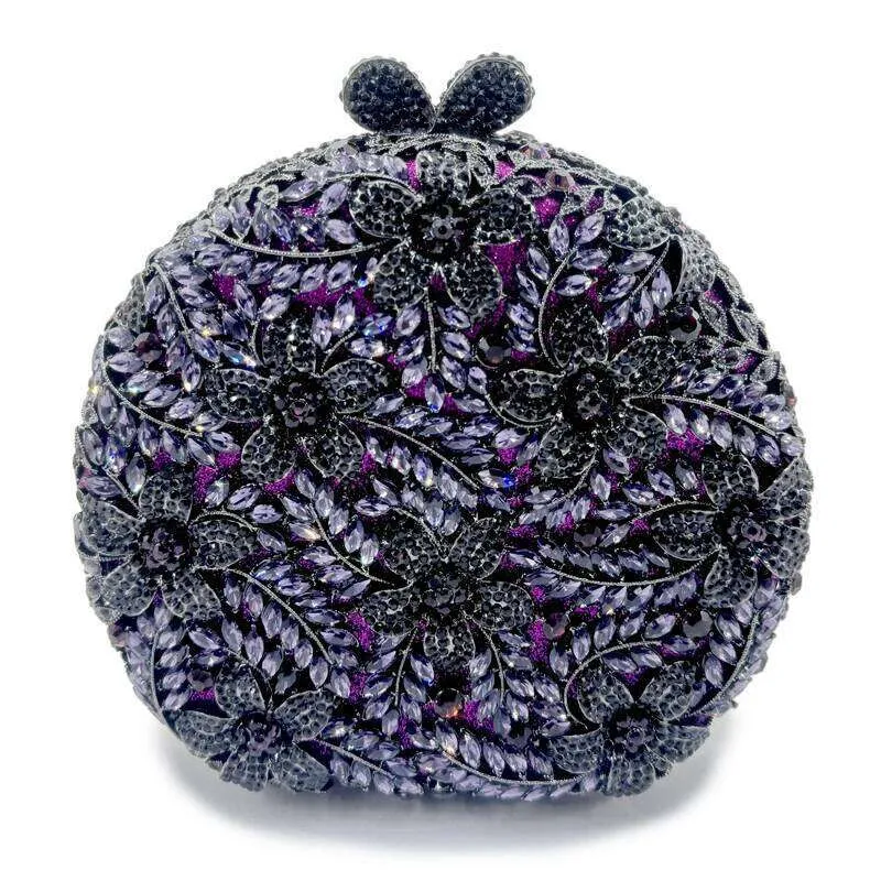 Cute Women's Evening Clutch Rhinestone Dinner Handbag, Vintage Party ...