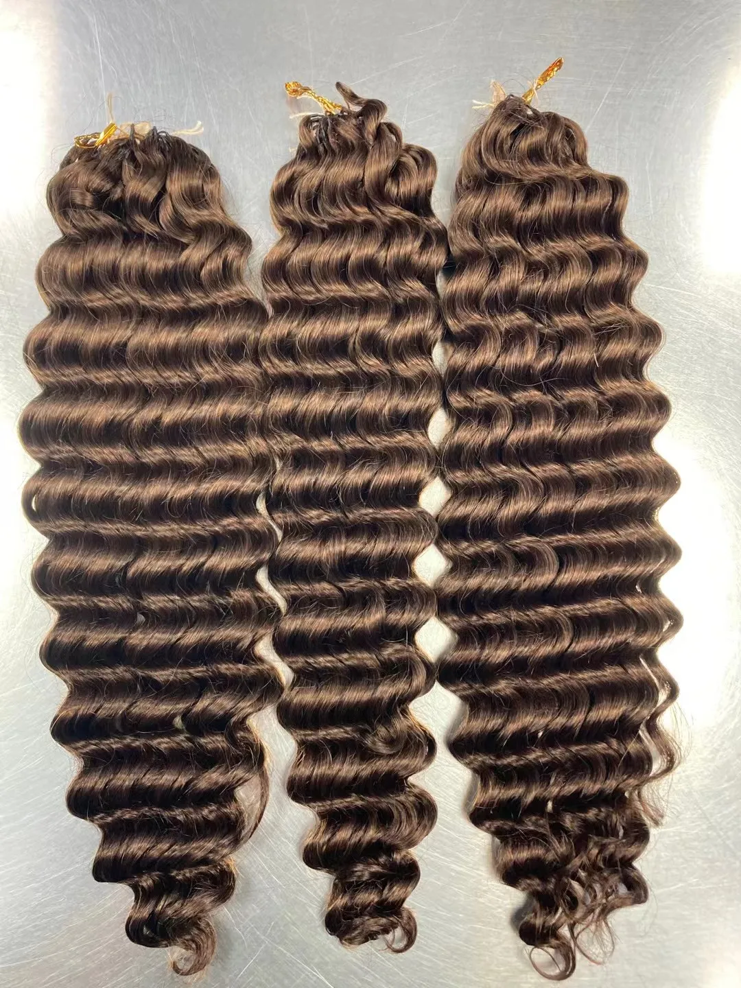 Knotless Crochet Hair Extensions Pre Separated Deep Wave Feather Braids ...