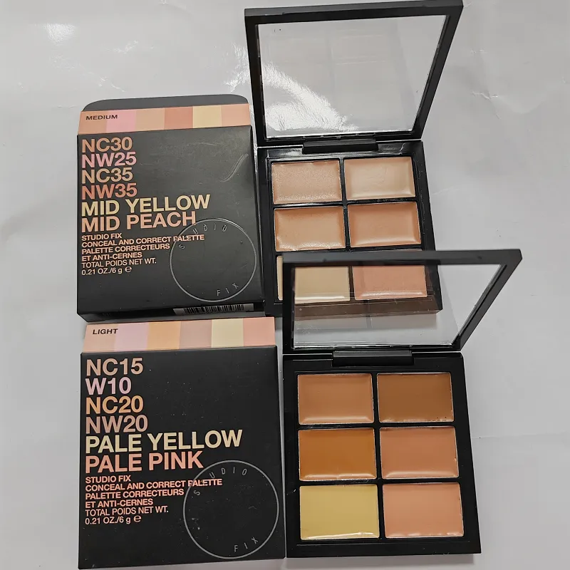 Corrector Concealer Palette 6 Shades Light & Medium Cream Concealer For ...