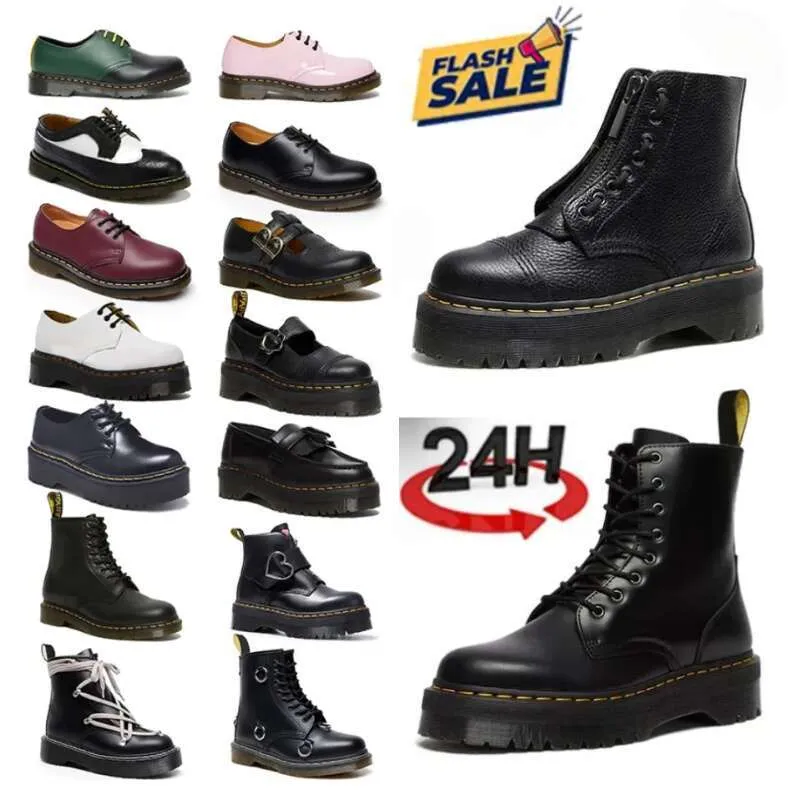 Prestige Designer Doc Marten Platform Boots For Men And Women White ...