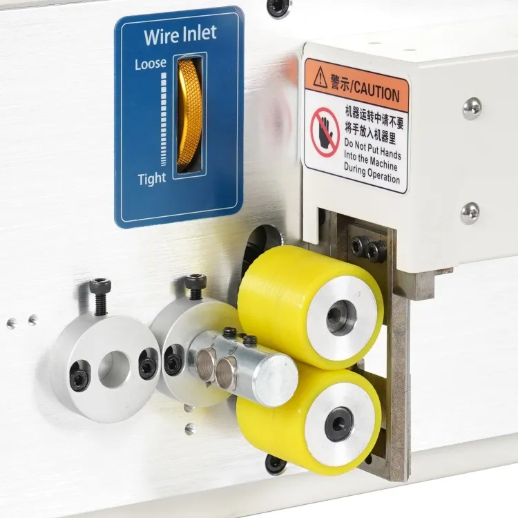 SWT-608-QG-2S Automatic Wire Tube Sleeving Pipe Cutting Machine with 2 ...