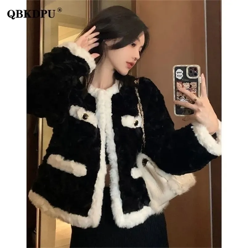 Ladies Long Faux Fur Coat Short Synthetic Fiber Wool Liner Winter ...