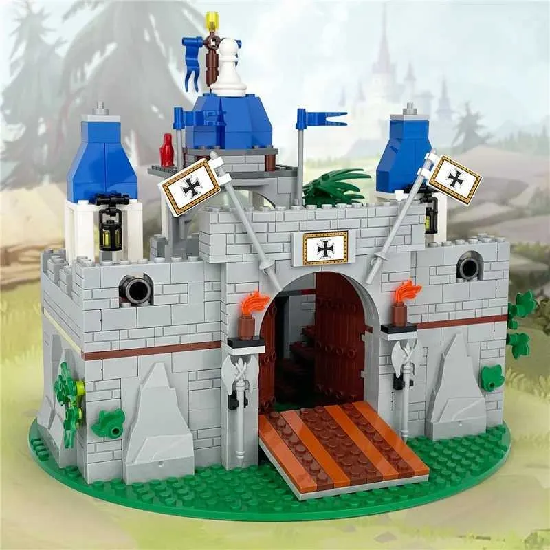 Medieval Knights Castle Modular Castle Building Blocks Set Creative ...