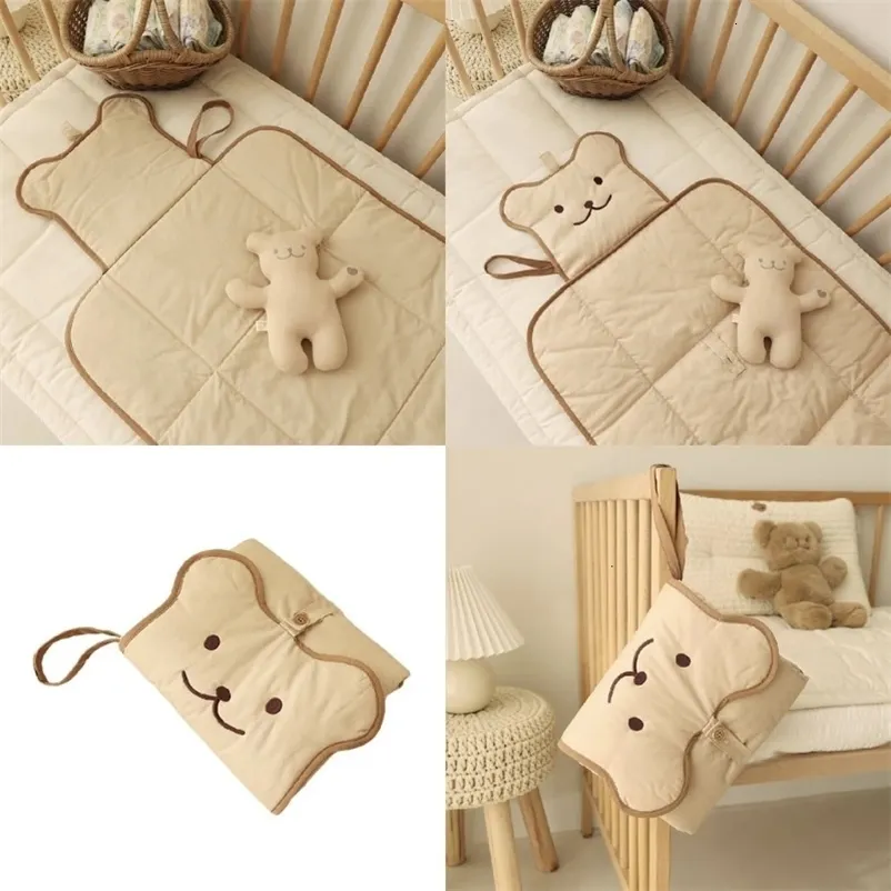 Cartoon Bear Baby Changing Mat, Portable Nappy Pad, Shower Gift for ...