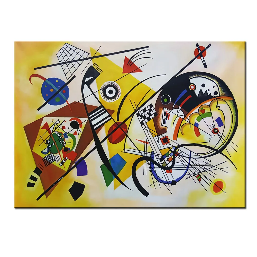 Wassily Kandinsky Abstract Oil Painting Canvas Wall... From Hongyiart ...