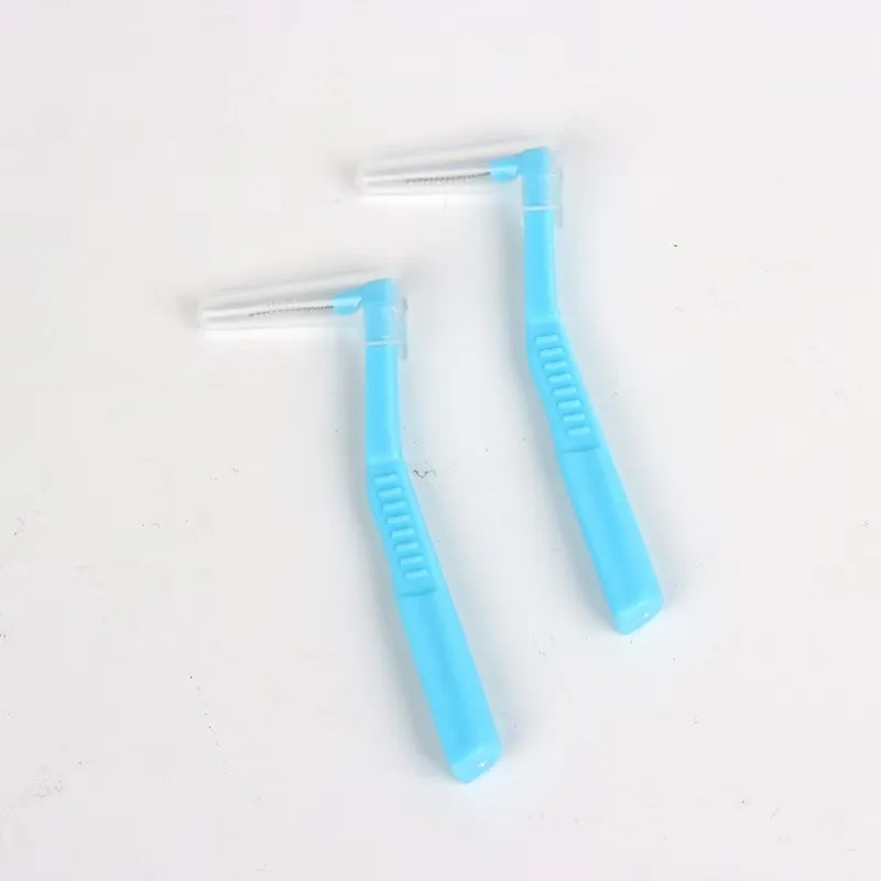 L Type Interdental Brushes 7 Shaped Dental Cleaning Brushes For Oral ...
