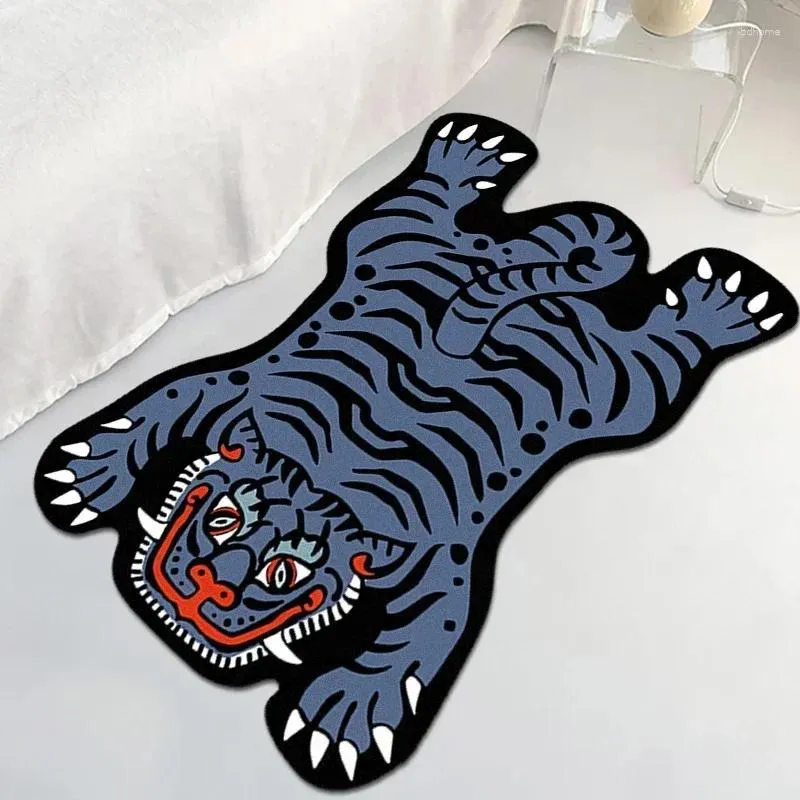 Creative And Cute Cartoon Tiger Tiger Carpet Water Absorbent Home Decor ...