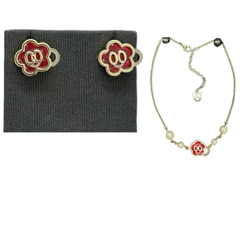 Luxurious Letter Necklace Red Pearl Necklace And... From Sapphiresky ...