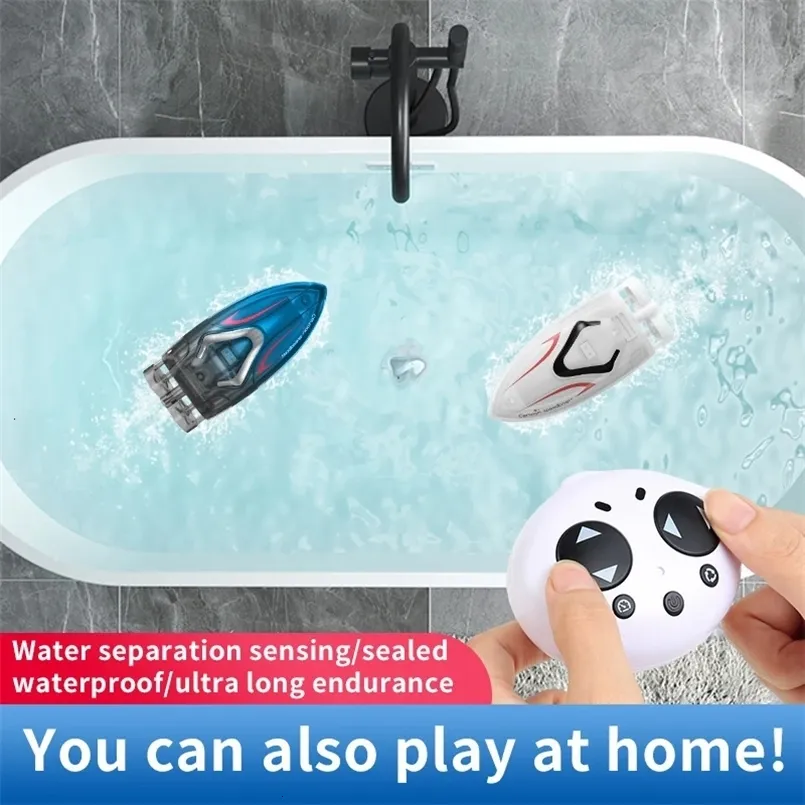 4G Electric Racing Boat, Waterproof Model Ship with Mini LED Light ...